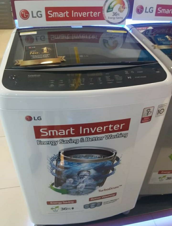 Lg inverter top load washing machine, TV & Home Appliances, Washing ...