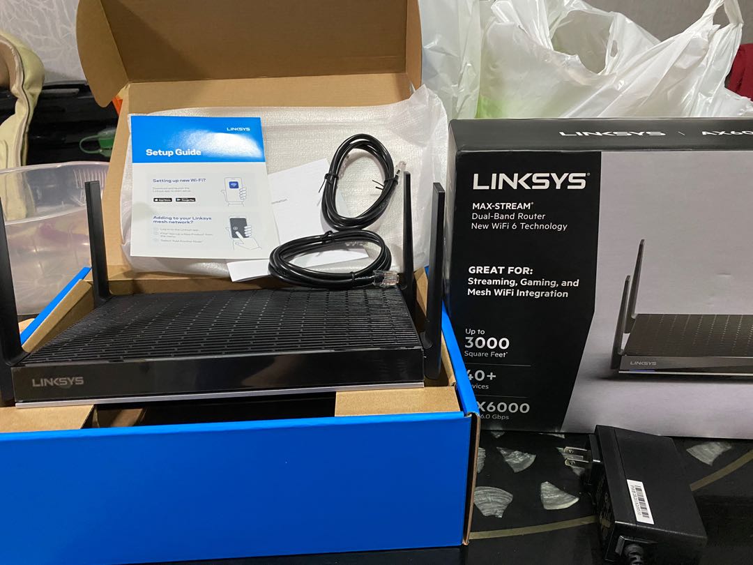 Linksys AX6000 Dual-Band Mesh Wi-Fi 6 Router MR9610 MR9600, Electronics ...