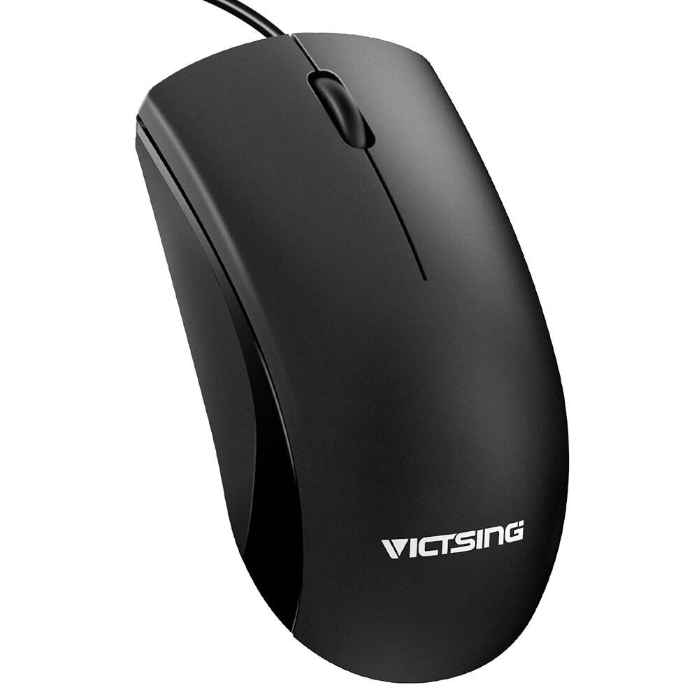 (M2320) VicTsing PC156 Optical USB Wired Mouse 1200DPI Ergonomic ...
