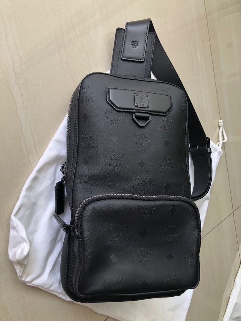 MCM men’s sling bag , Men's Fashion, Bags, Sling Bags on Carousell