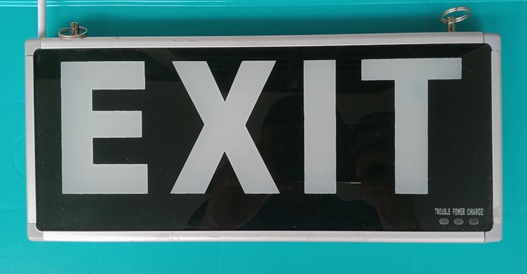 Oppo LED Emergency Exit Light Safety Sign, Furniture & Home Living ...