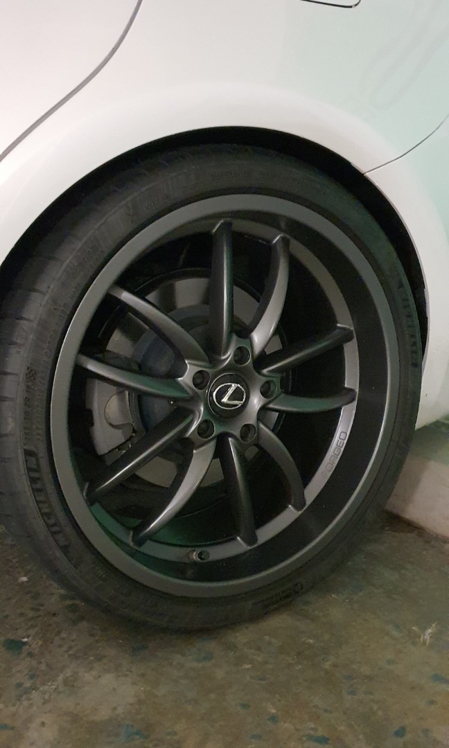 Rare Lexus F Sport 19" Forged Rims Staggered, Car Accessories, Tyres ...