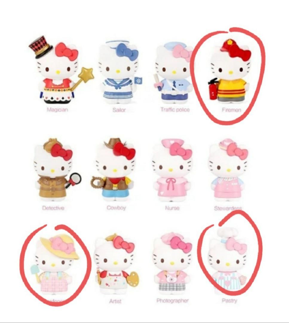 Popmart Hello Kitty Career Series/ Hello Kitty Career Pop Mart, Hobbies ...