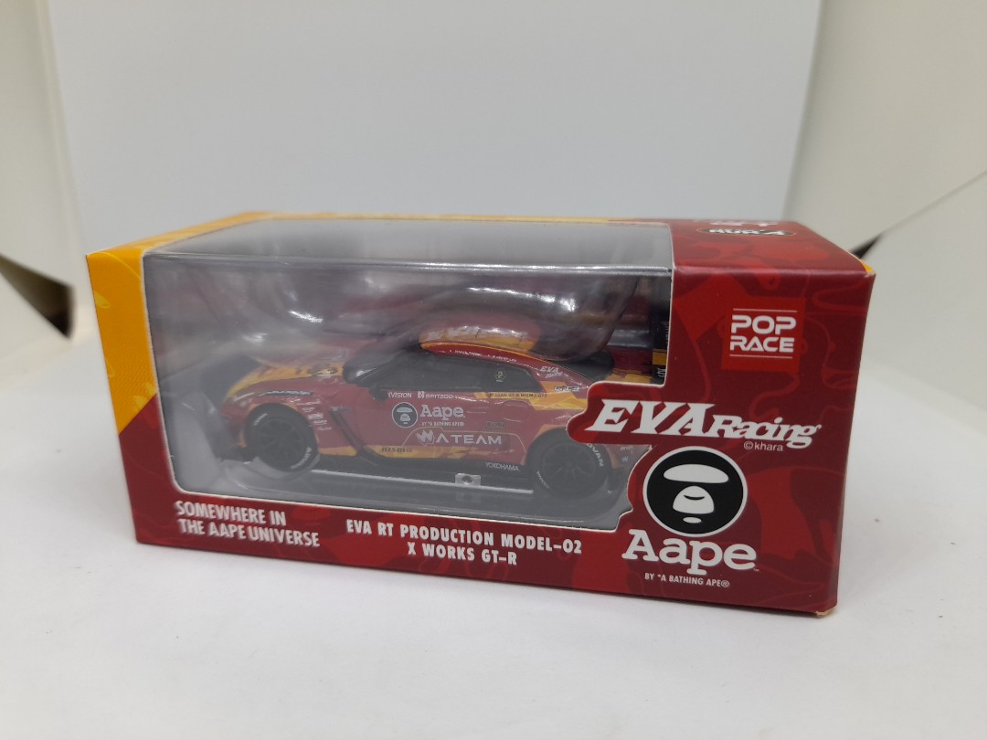 POPRACE 1:64 NISSAN GTR R35 EVA RACING AAPE EVA RT PRODUCTION MODEL-02 ...