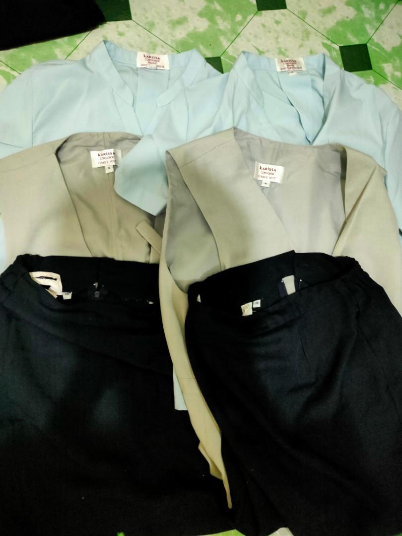 SM consignor uniform ( 2 set ) with free 2 blouse on Carousell