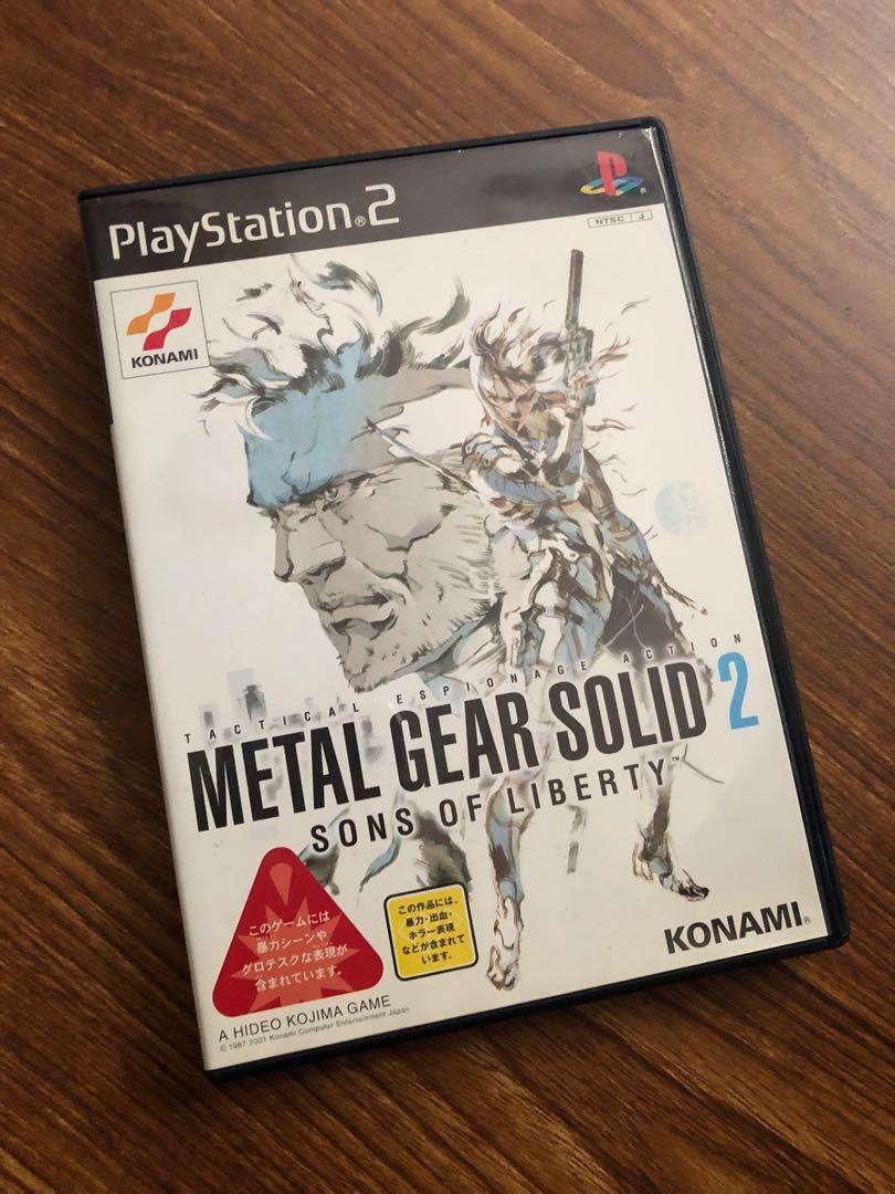 Sony PlayStation PS2 Japan Japanese Konami Metal Gear Solid 2 Sons of ...