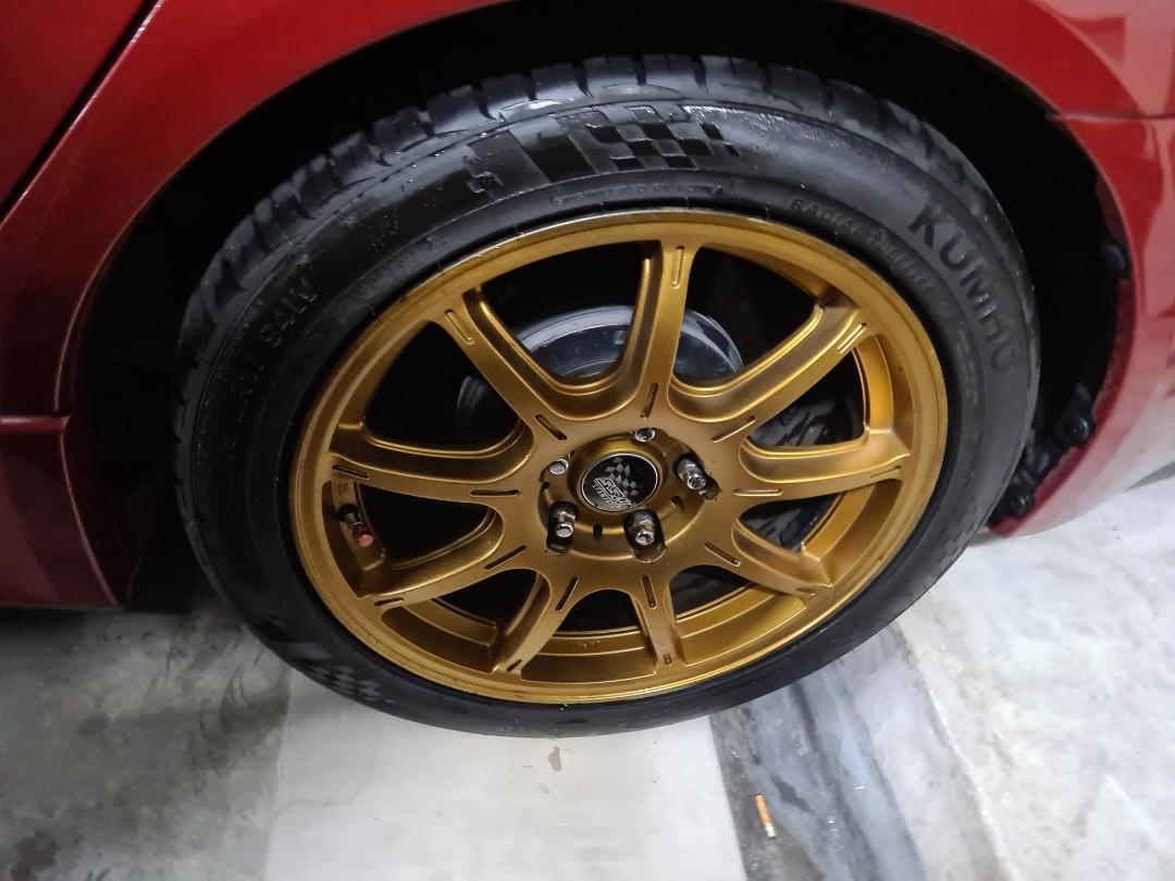SSW Series Rim with tyre 17", Car Accessories, Tyres & Rims on Carousell