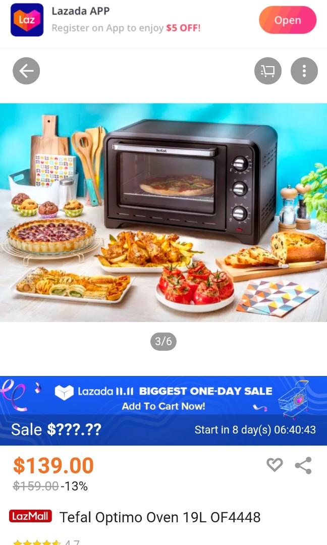 Tefal OF4448 Optimo Oven, 19 liters, TV & Home Appliances, Kitchen ...