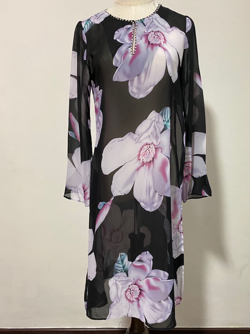 Translucent Blouse Dress, Women's Fashion, Tops, Other Tops on Carousell