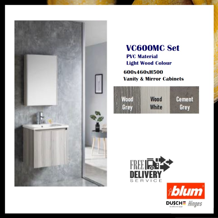 Vanity Cabinet with Mirror Cabinet set by VARDE, Furniture & Home ...