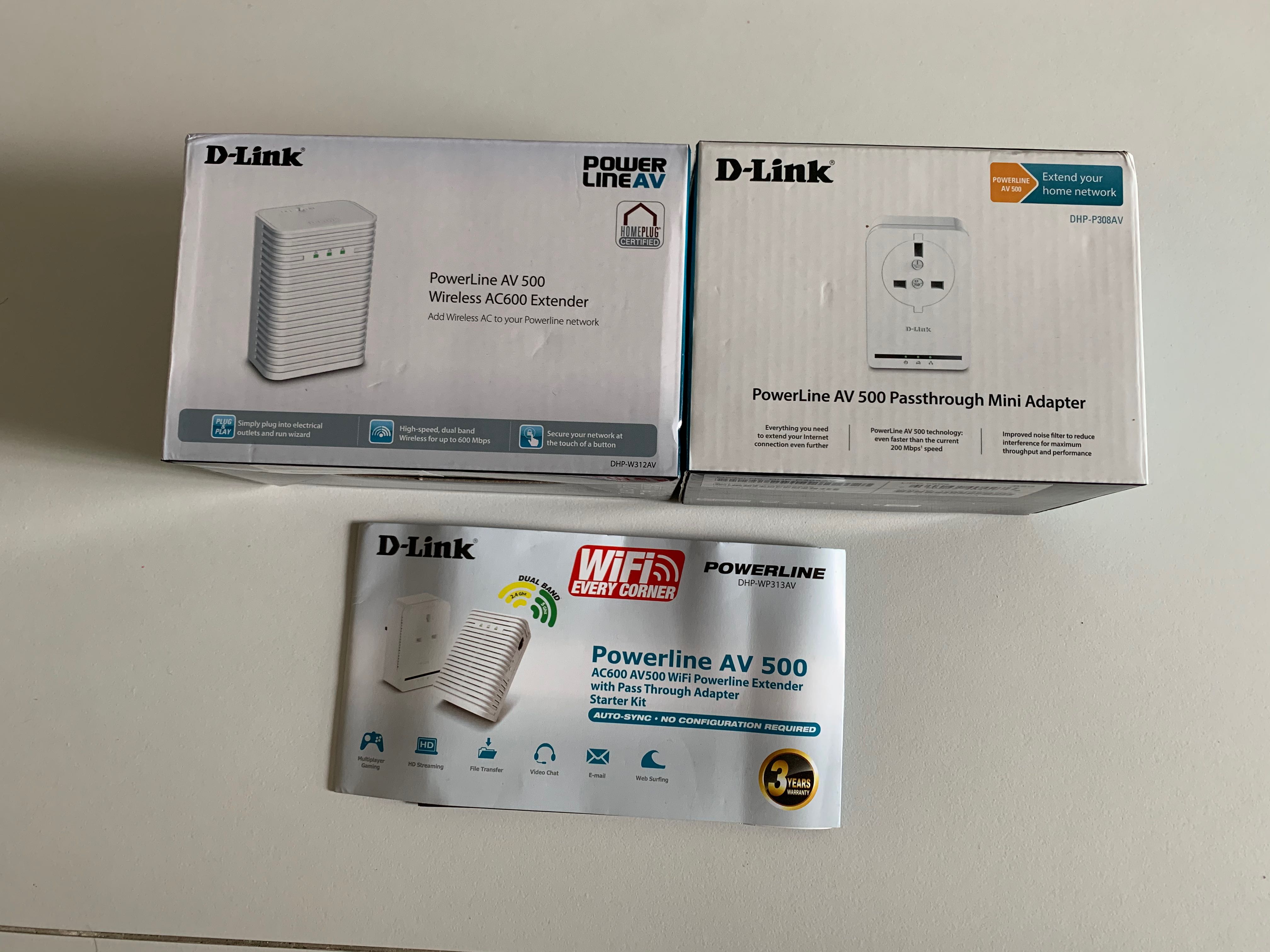 Dlink AC600 AV500 Wifi Powerline Extender, Computers & Tech, Parts ...