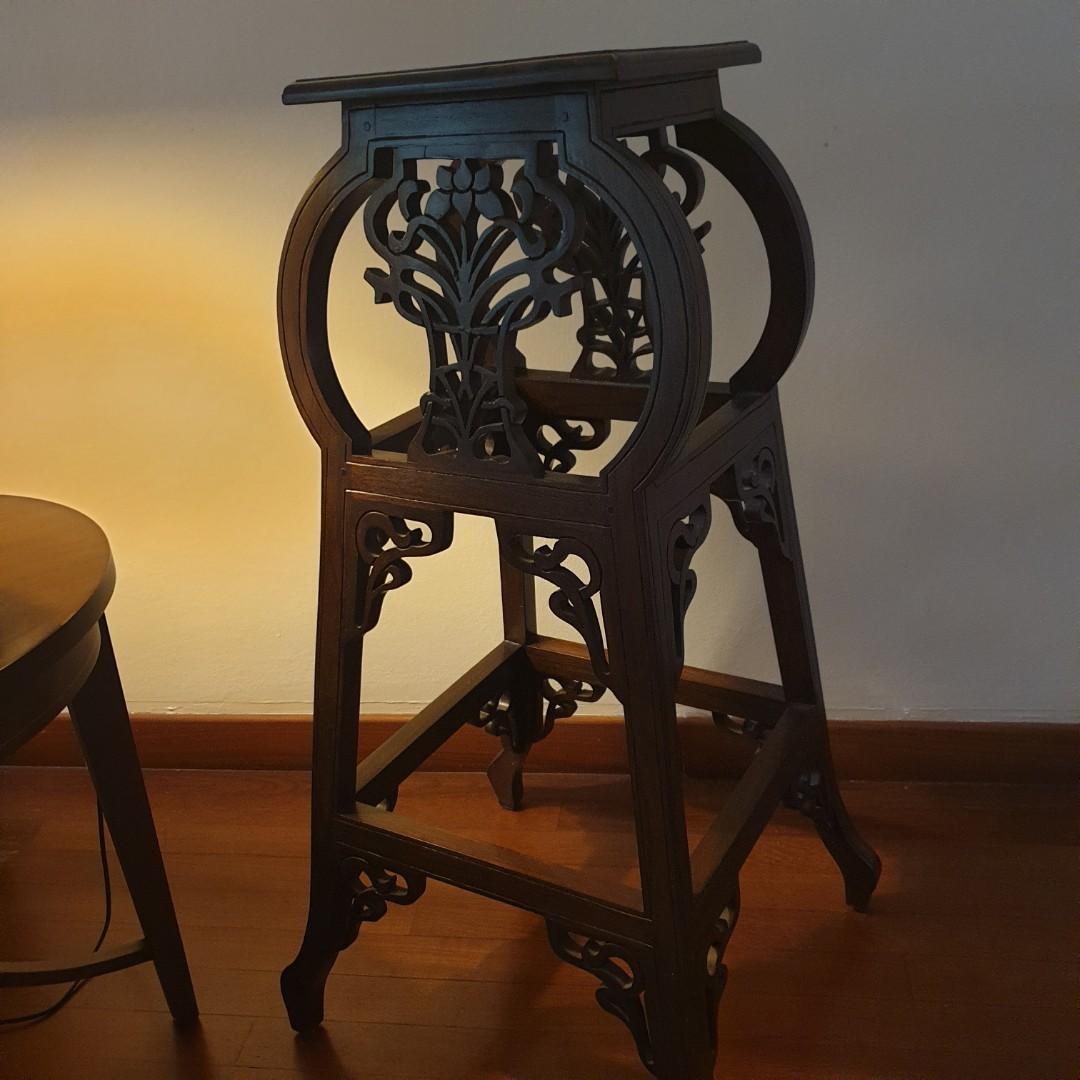 Antique display table, Furniture & Home Living, Furniture, Tables ...