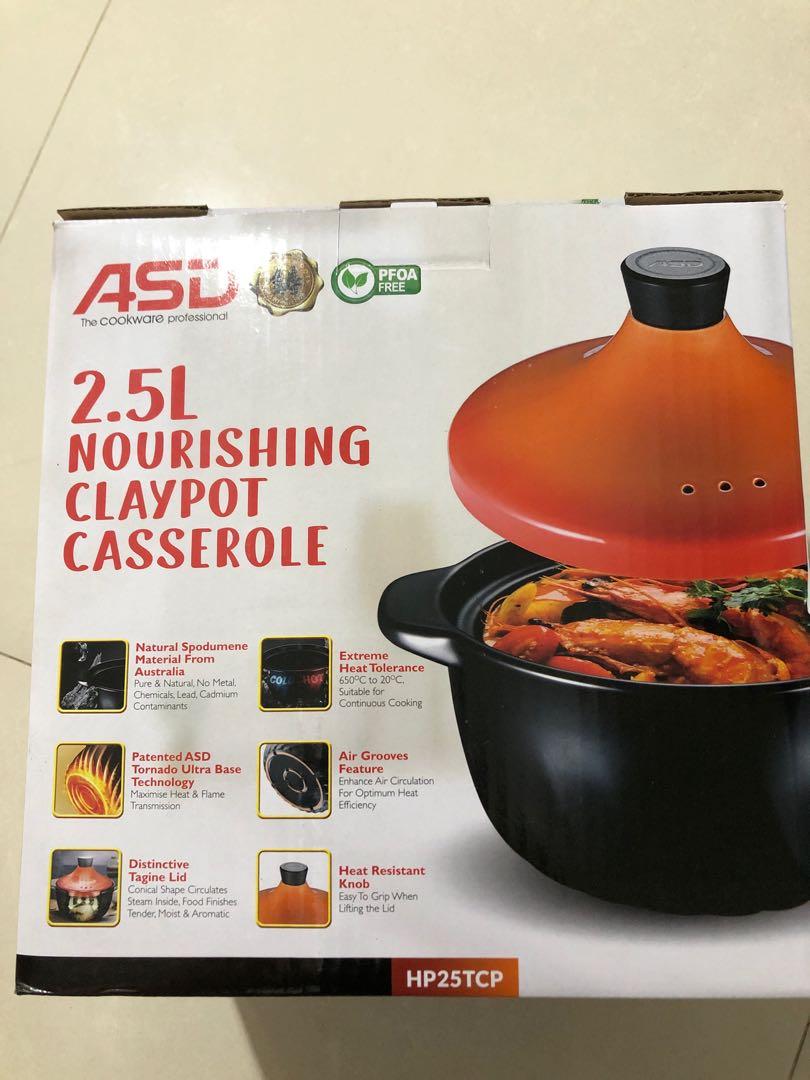 ASD 2.5L Nourishing Claypot Casserole HP25TCP, Furniture & Home Living ...