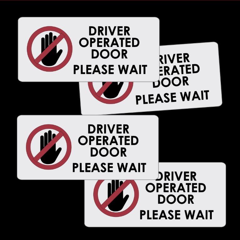 Automatic Car door stickers labels weatherproof Grab Driver Deliveroo ...