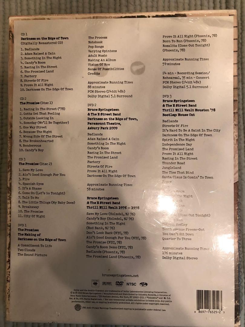 Bruce Springsteen limited edition cd dvd collection, Hobbies & Toys ...