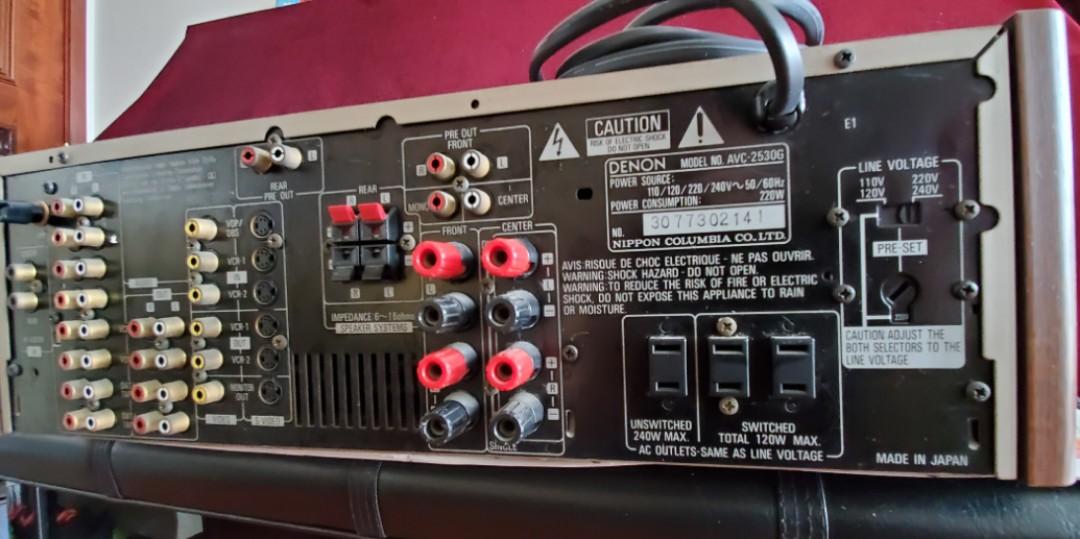 Denon AVC 2530G Amplifier, 音響器材, Soundbar、揚聲器、藍牙喇叭、耳擴 - Carousell