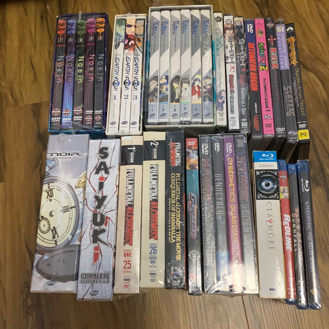 Entire Anime DVD and Blu Ray collection (all original), Music & Media ...