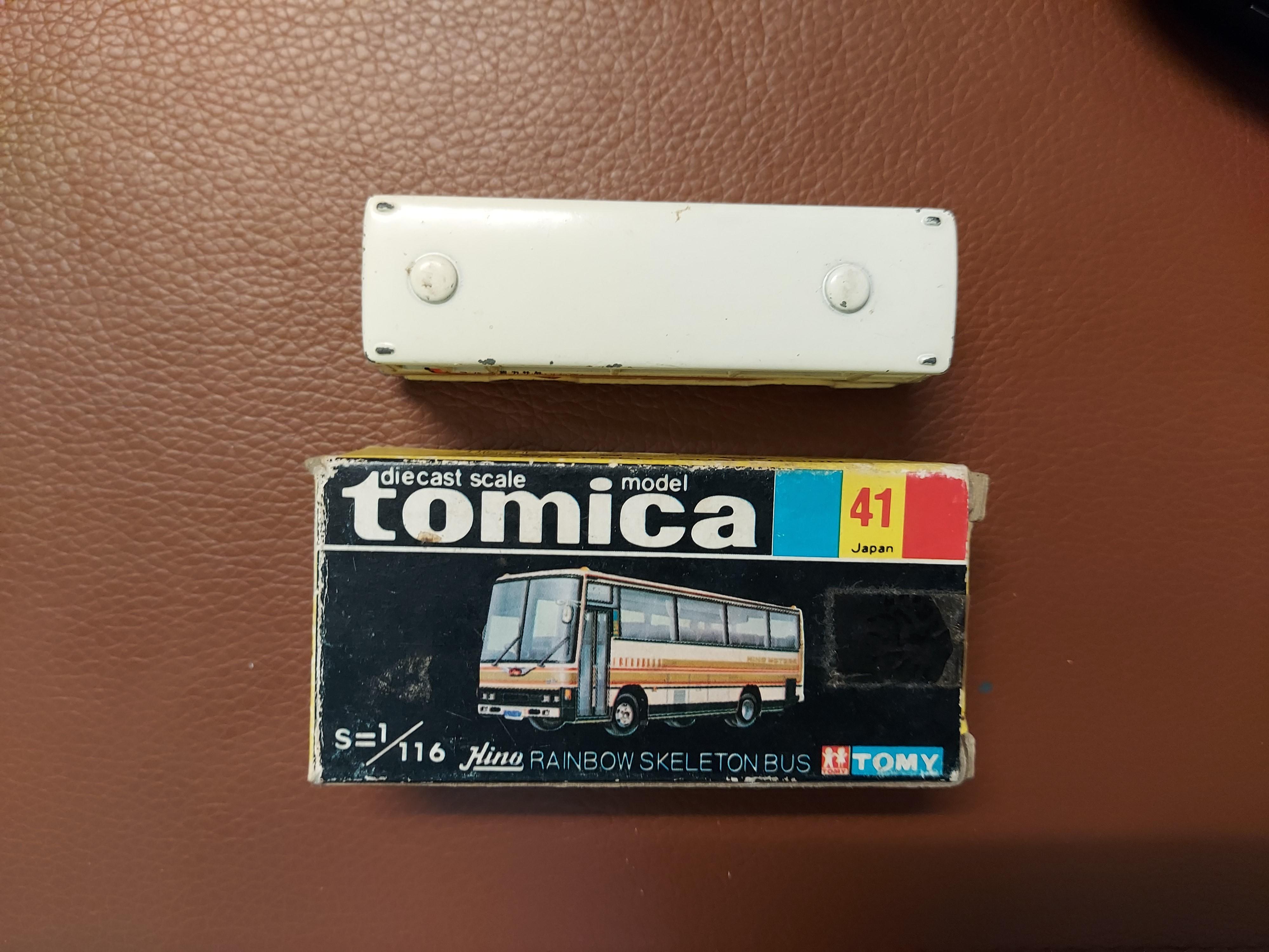 Tomica Tomy Hino Rainbow Skeleton Bus Made in Japan MIJ, Hobbies & Toys ...