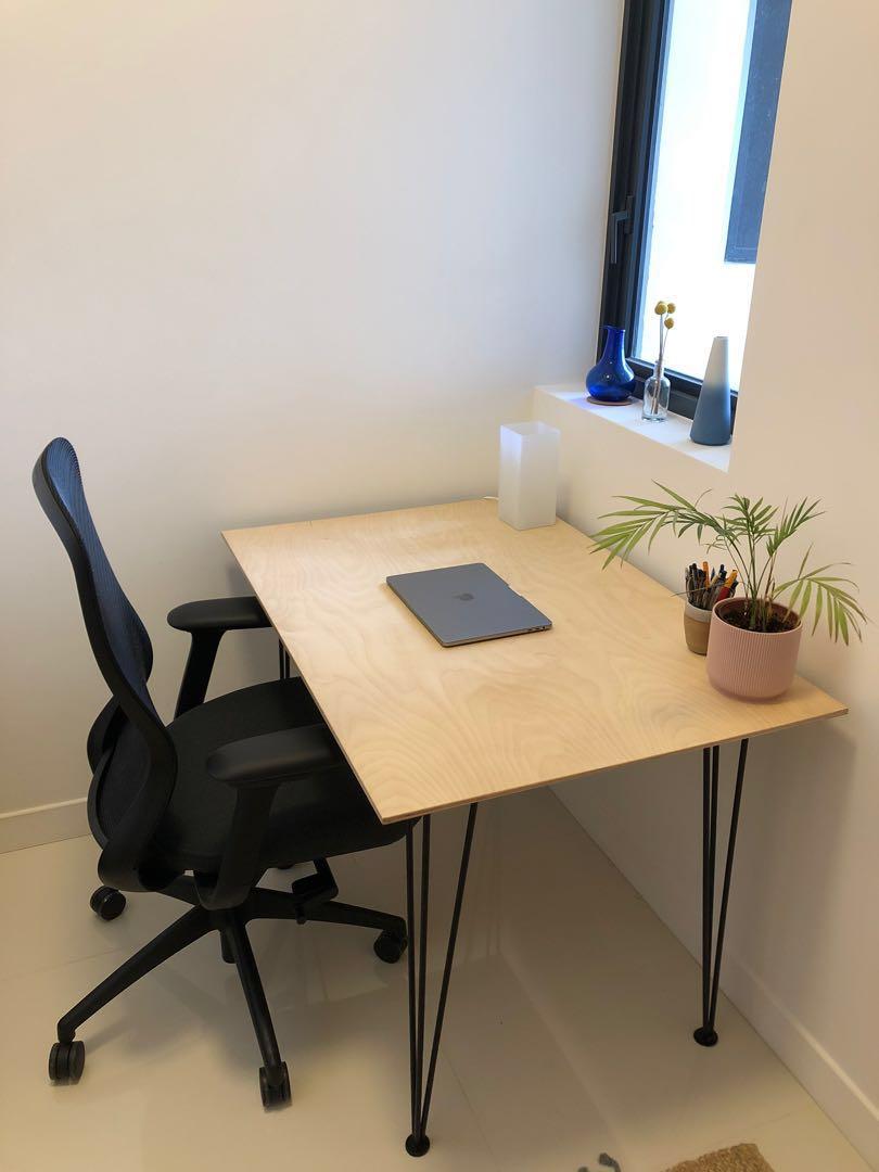 Handmade Home office desk work table 110 x 75, Furniture & Home Living ...