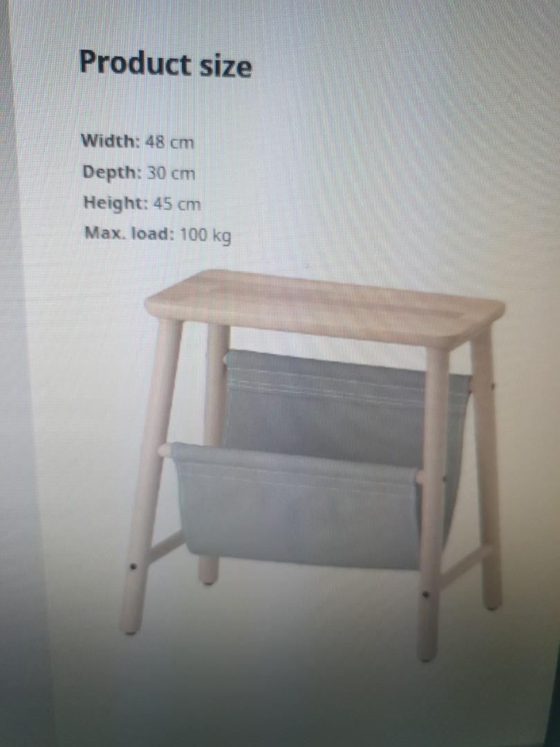 IKEA storage stool, Furniture & Home Living, Home Improvement ...