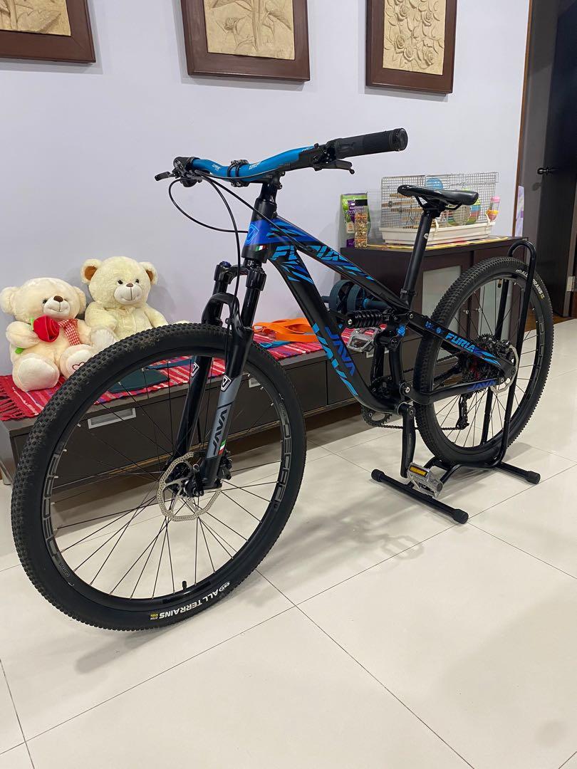 Java Furia mtb full suspension 27.5in 2mths old, Sports Equipment ...
