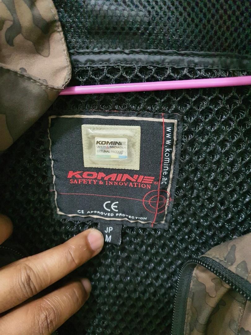 Komine Full Armoured Half Mesh Camo Riding Jacket (M size), Motorcycles, Motorcycle Apparel on ...