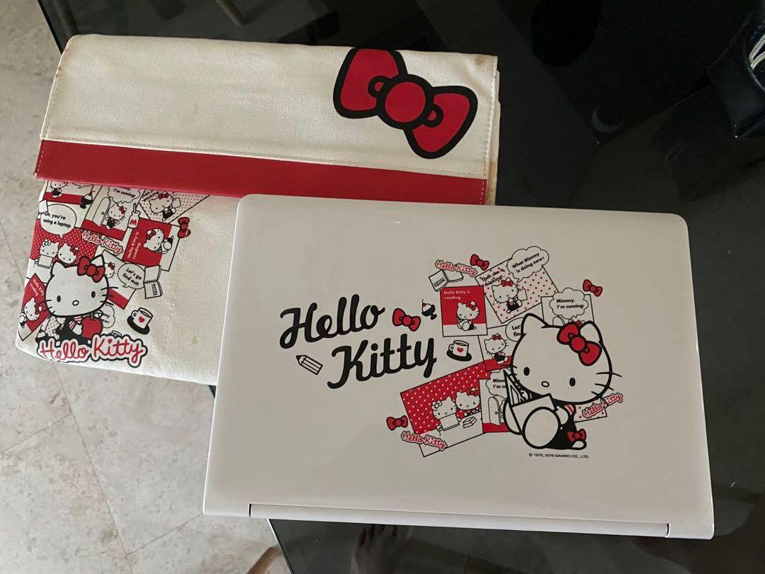 Laptop hello kitty, Computers & Tech, Laptops & Notebooks on Carousell