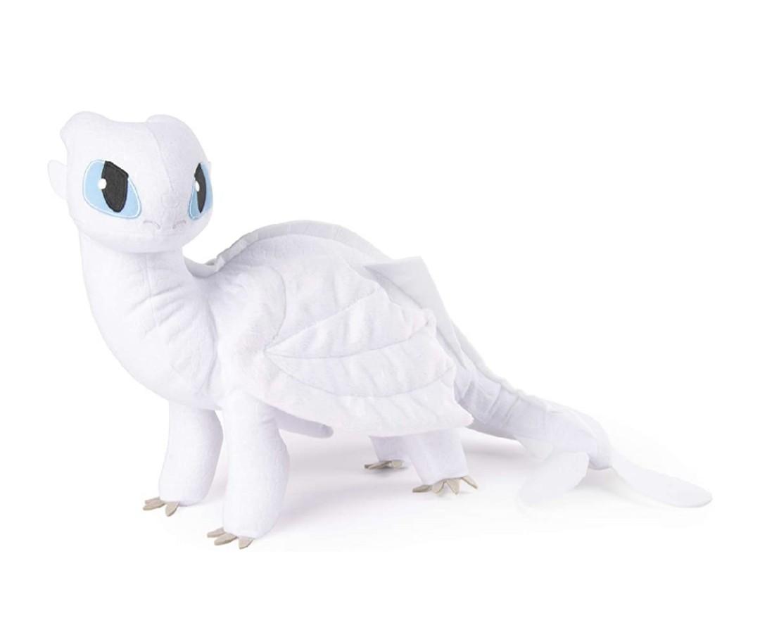 large Dreamworks Dragons Light Fury Stuffed Toy, Hobbies & Toys, Toys ...