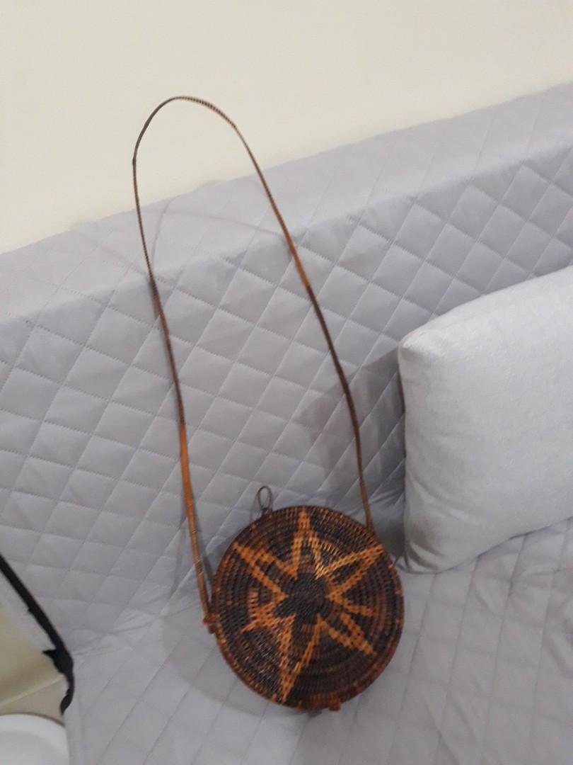 70% off Mangyan Orig Bag Wood Nito Woven Summer beach Shoulder Native ...