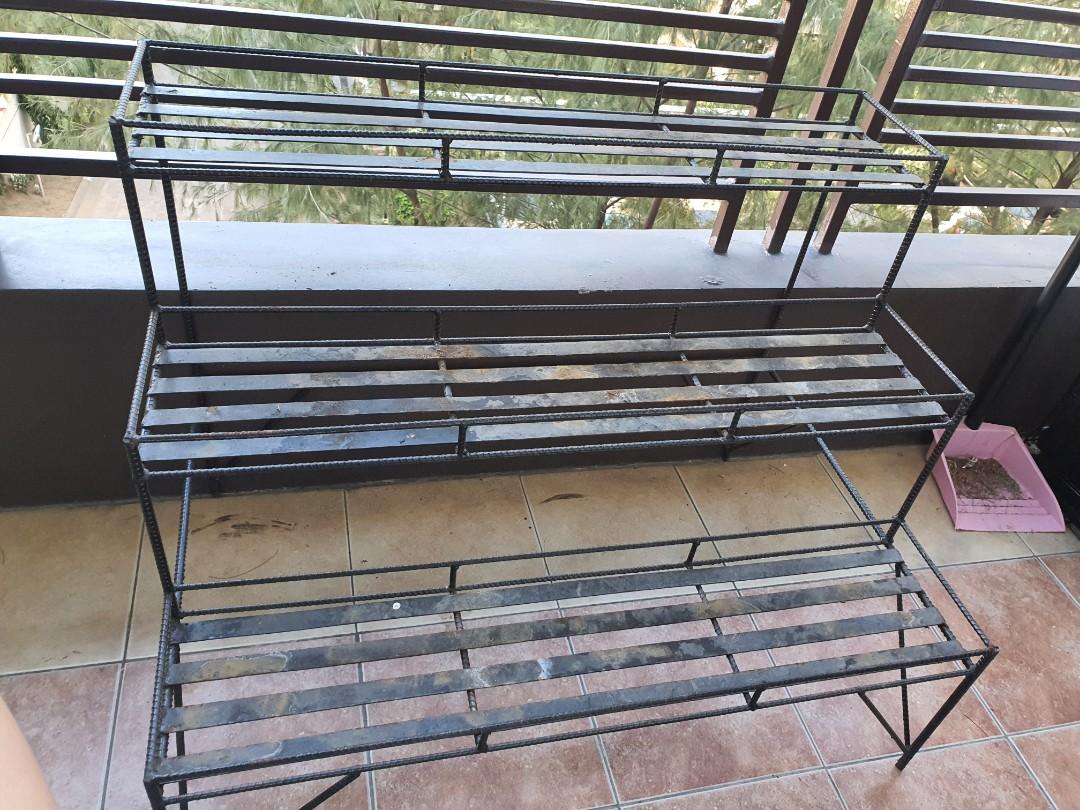 Metal planter rack, Furniture & Home Living, Gardening, Gardening Tools ...