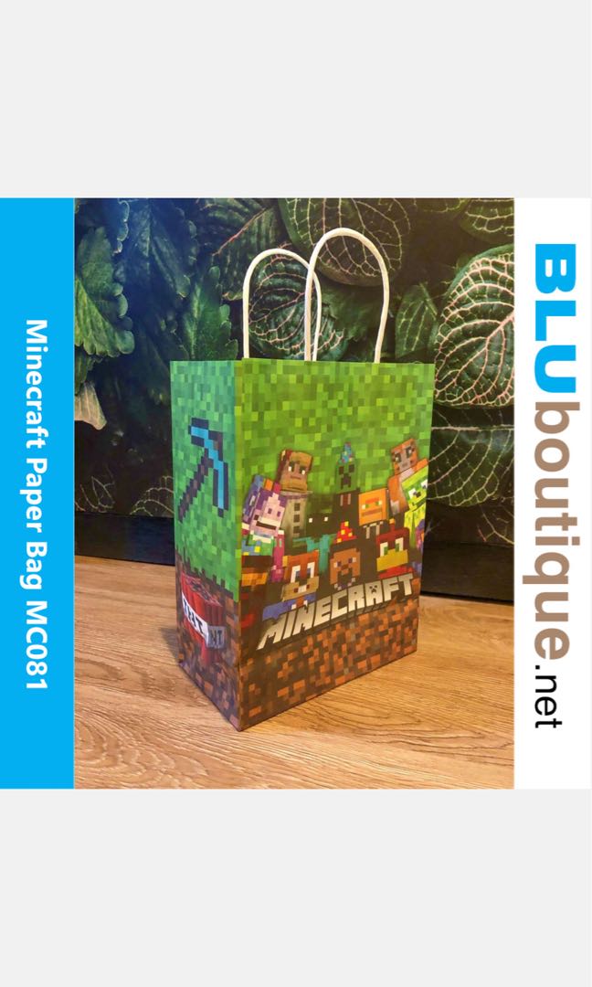 Minecraft birthday Minecraft Party Goodie bags, Babies & Kids, Going ...