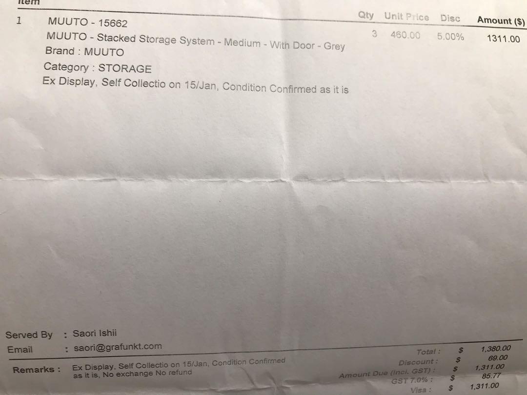 MUUTO stacked storage system, Furniture & Home Living, Home Improvement ...