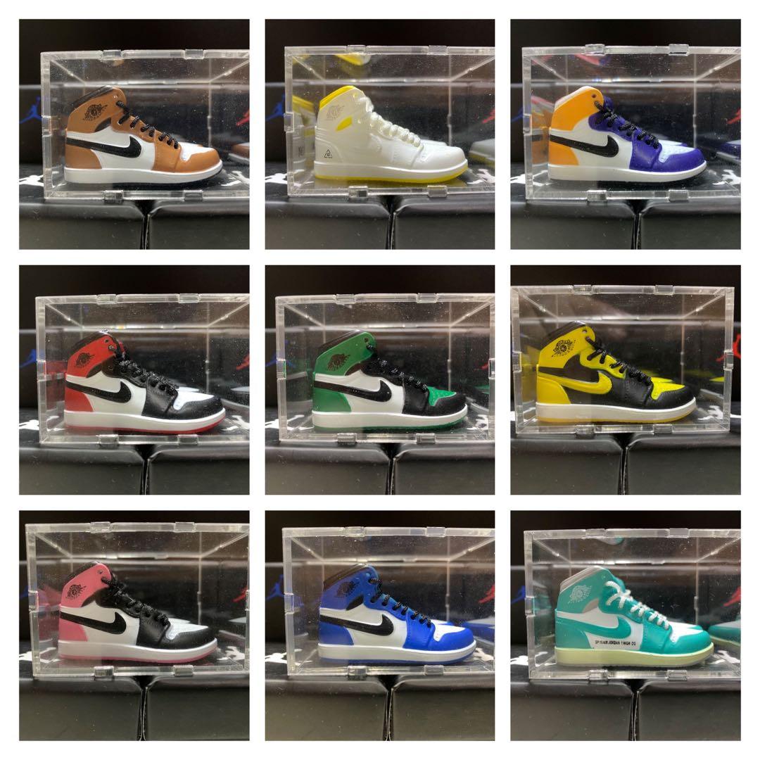 Stock clearance! Nike AJ 1:6 scale mini sneakers set 36 pair free large ...