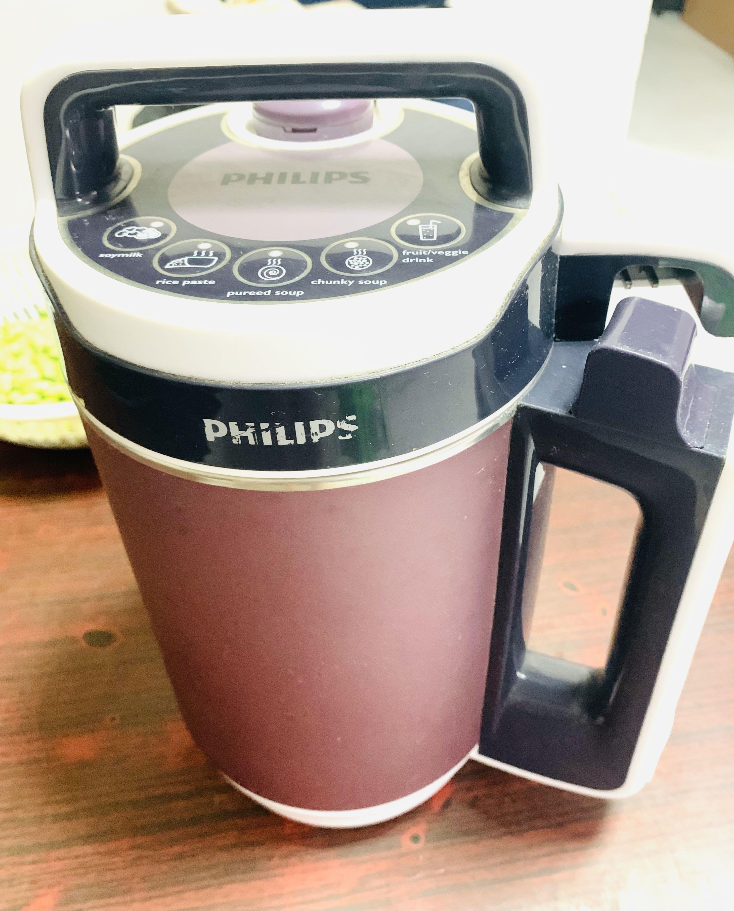 【PHILIPS飛利浦】全營養免濾豆漿機HD2079, 家庭電器, 廚房電器, 油炸鍋 - Carousell
