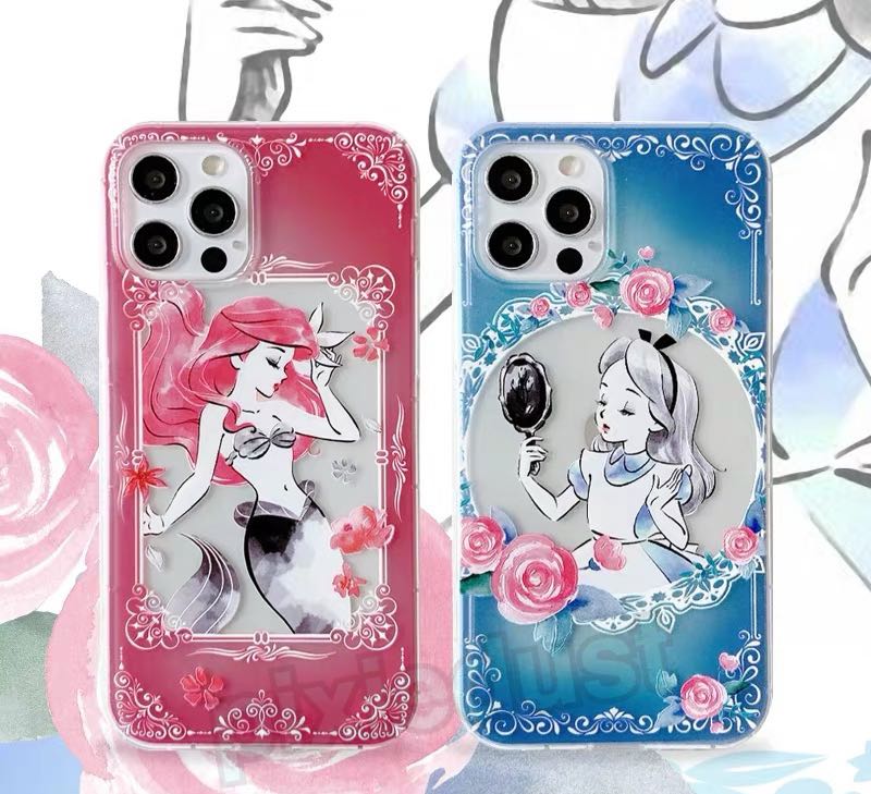 princess ariel and alice in the wonderland phone casing, Mobile Phones ...