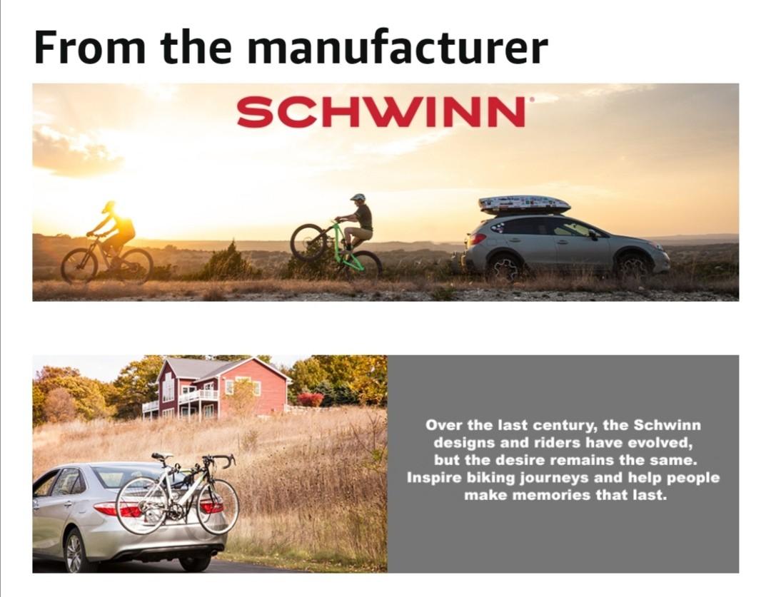 Shwinn Made in USA Car Vehicle 2 Bicycle Bike Trunk Rack Carrier Brand ...