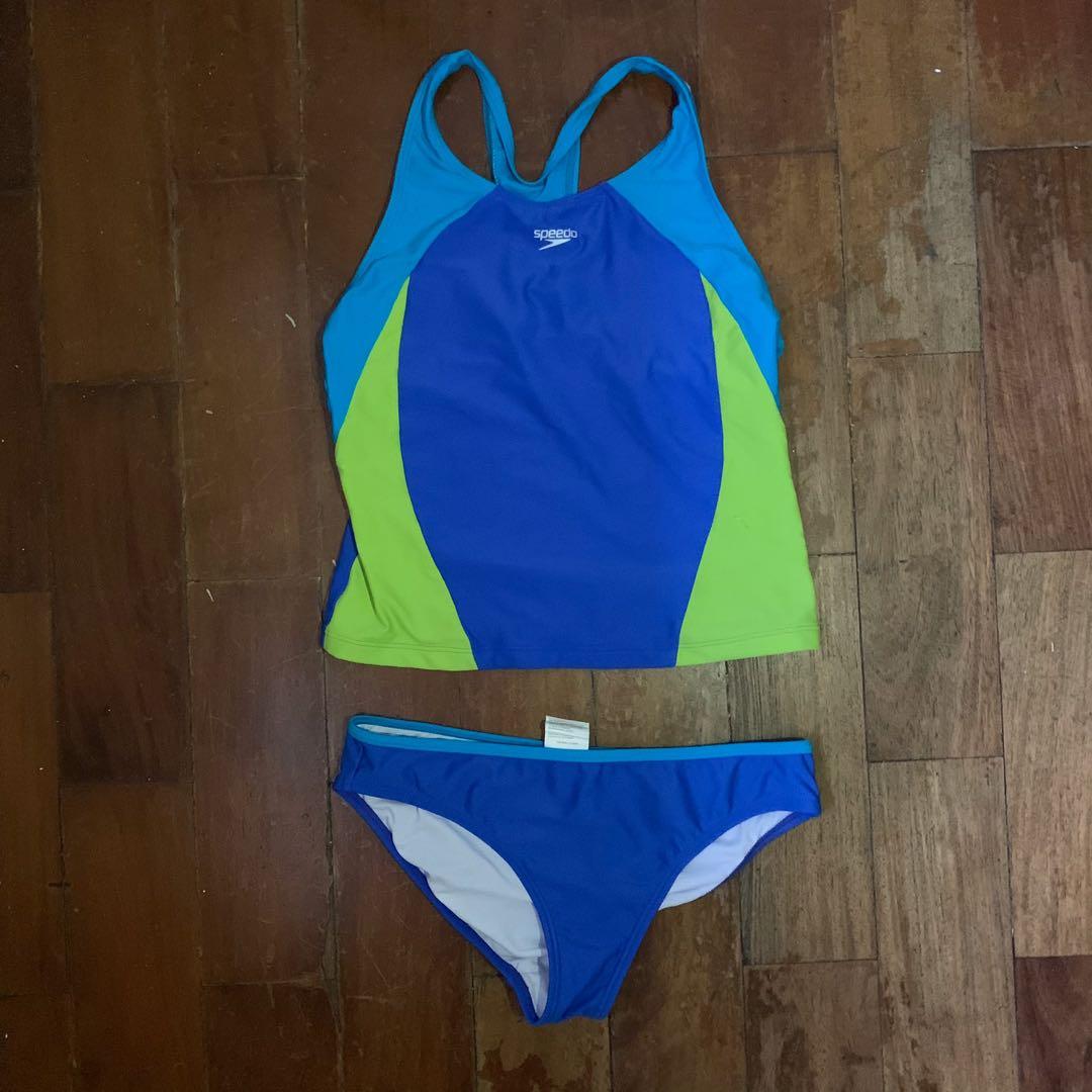 Speedo Two Piece Swimsuit, Women's Fashion, Swimwear, Bikinis ...