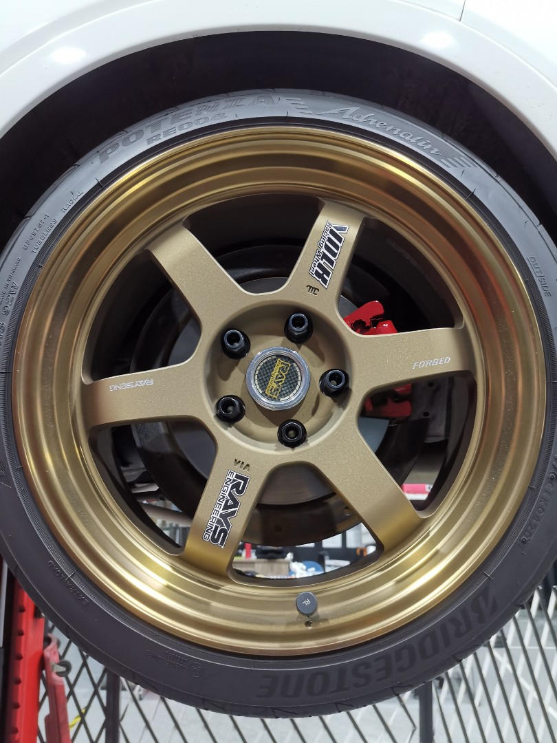 Taiwan made rep volk rays te37 rim, Car Accessories, Tyres & Rims on ...