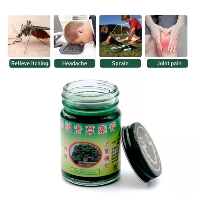 WOFO Original Thai Green Herbal Balm 50g x 3 bottles + Free 20g 1 ...