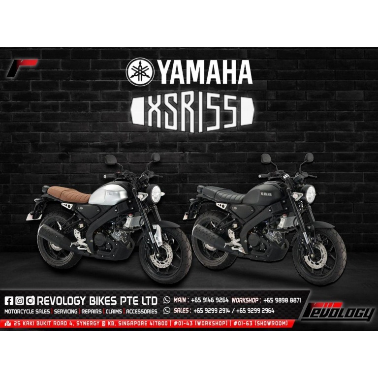 YAMAHA XSR155 SILVER/MATTER BLACK XSR 155, Motorcycles, Motorcycles for ...