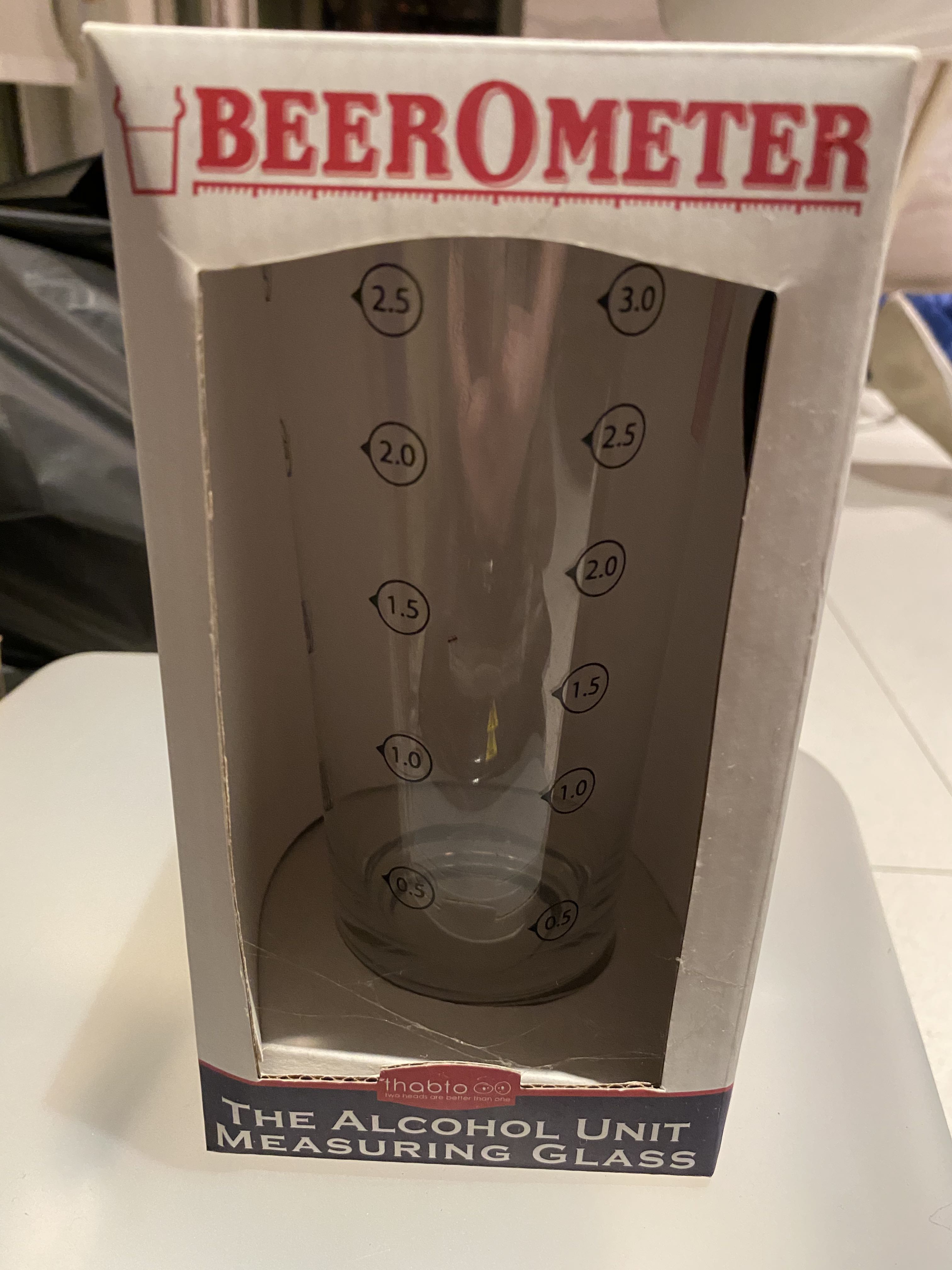 Alcohol unit measuring glass, Furniture & Home Living, Kitchenware ...
