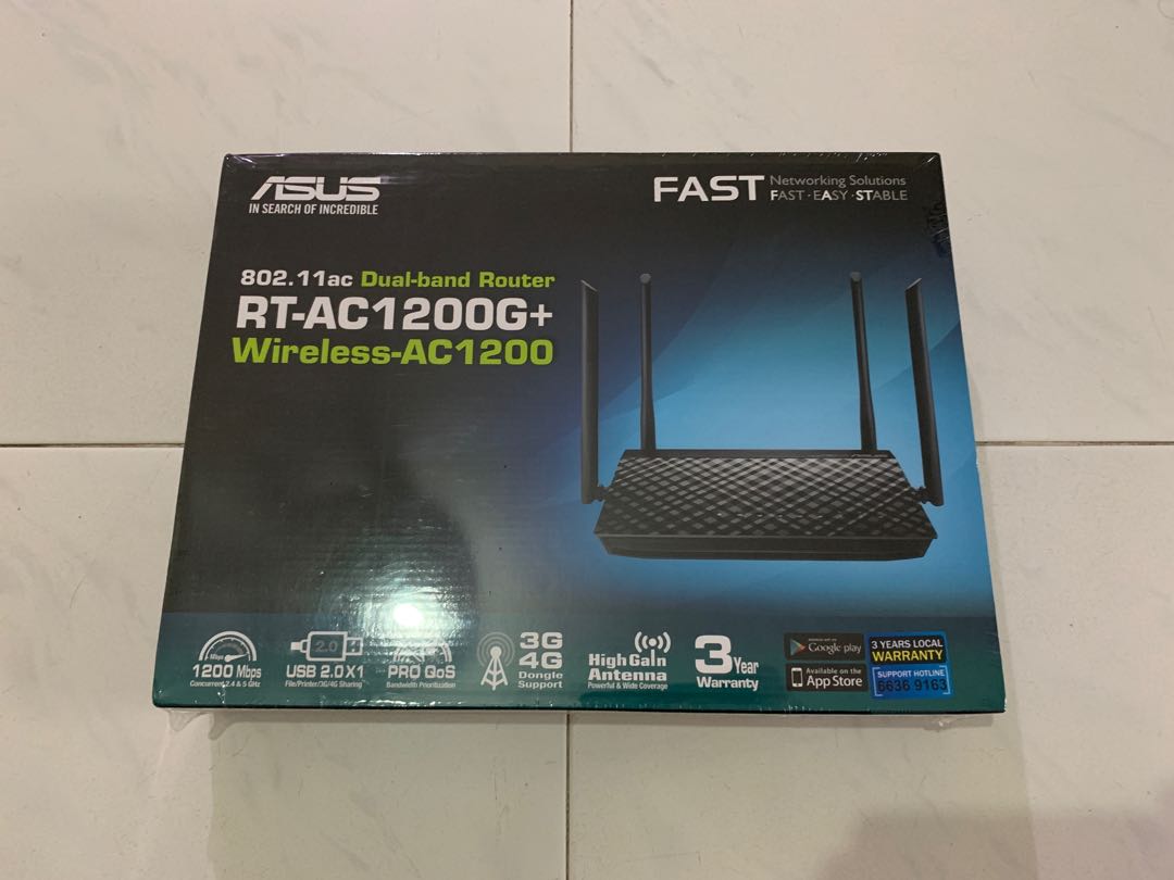 Asus RT-AC1200G+ Dual-band Wireless Router, Computers & Tech, Parts ...