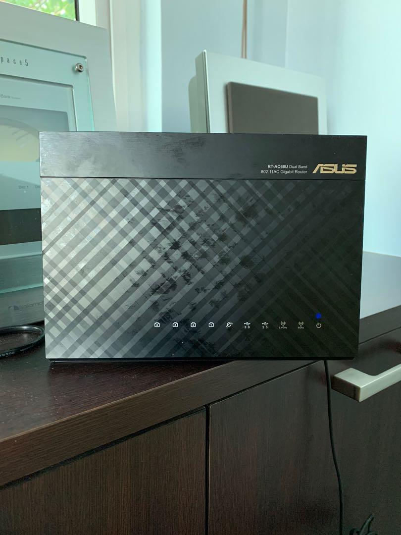 Asus RT-AC68U wifi router, Computers & Tech, Parts & Accessories ...
