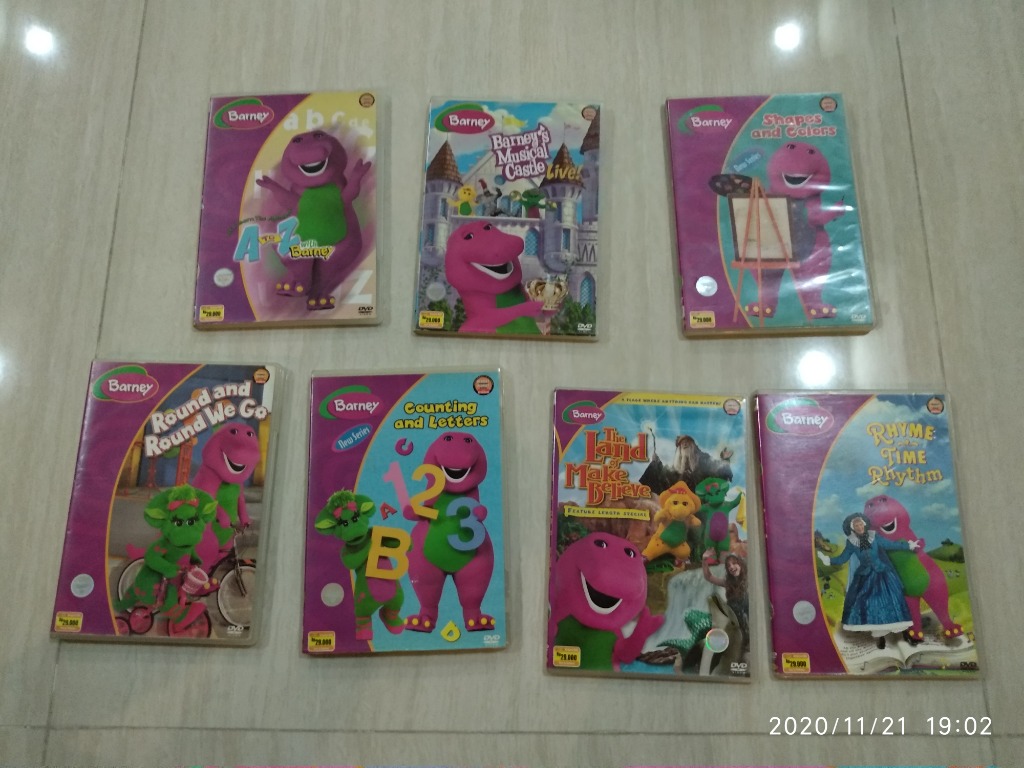 Barney DVDs, Hobbies & Toys, Music & Media, CDs & DVDs on Carousell