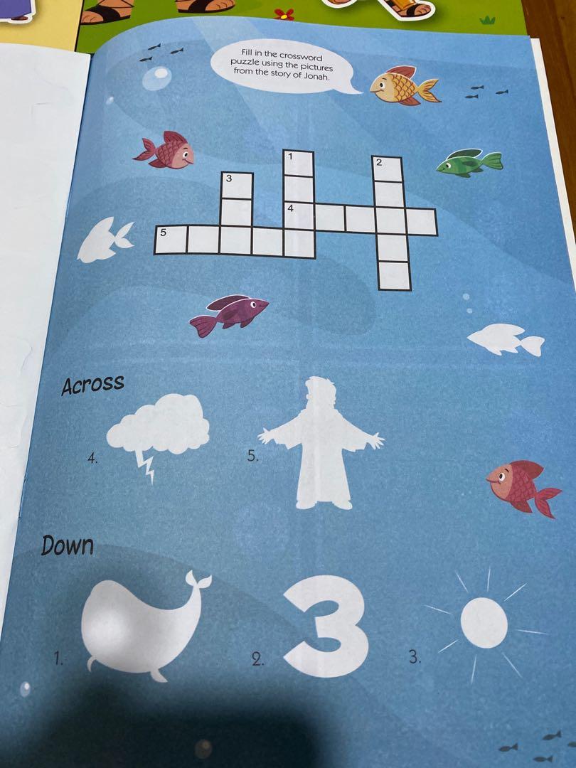 Bible activity and sticker books set of 6, Hobbies & Toys, Books ...