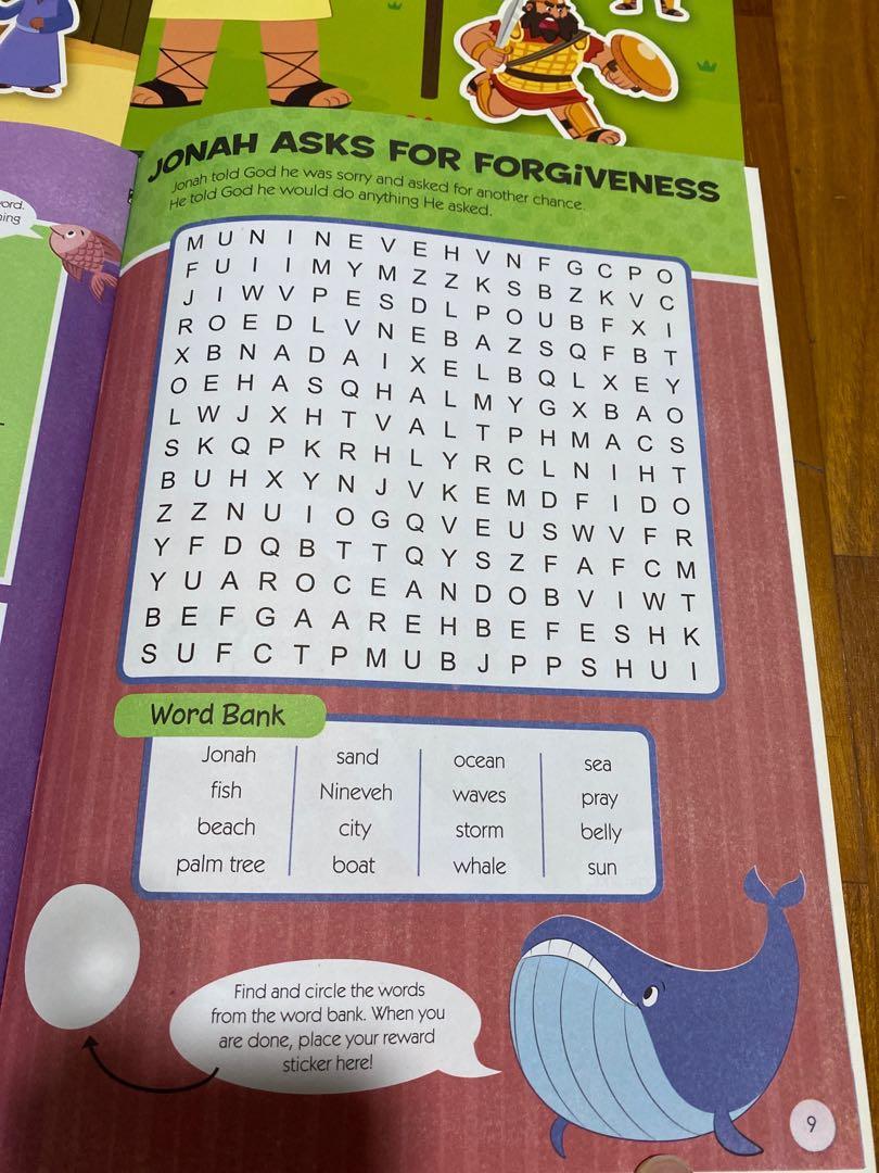 Bible activity and sticker books set of 6, Hobbies & Toys, Books ...