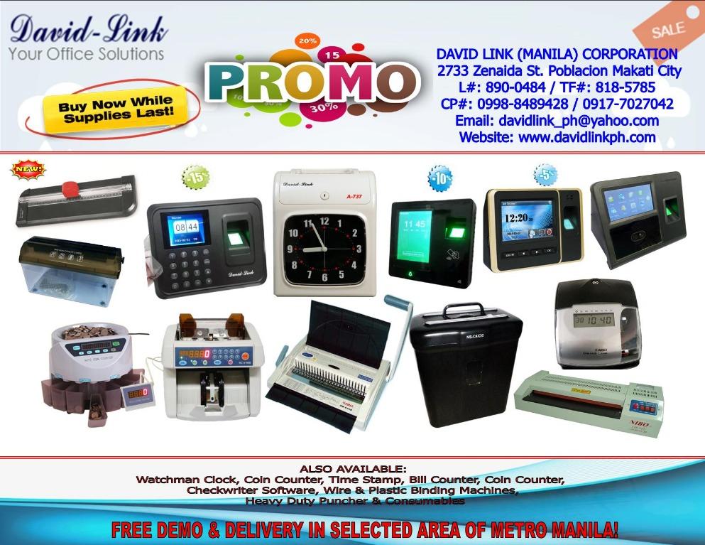 Biometric Fingerprint scanner with Payroll computation - W-3088 David ...