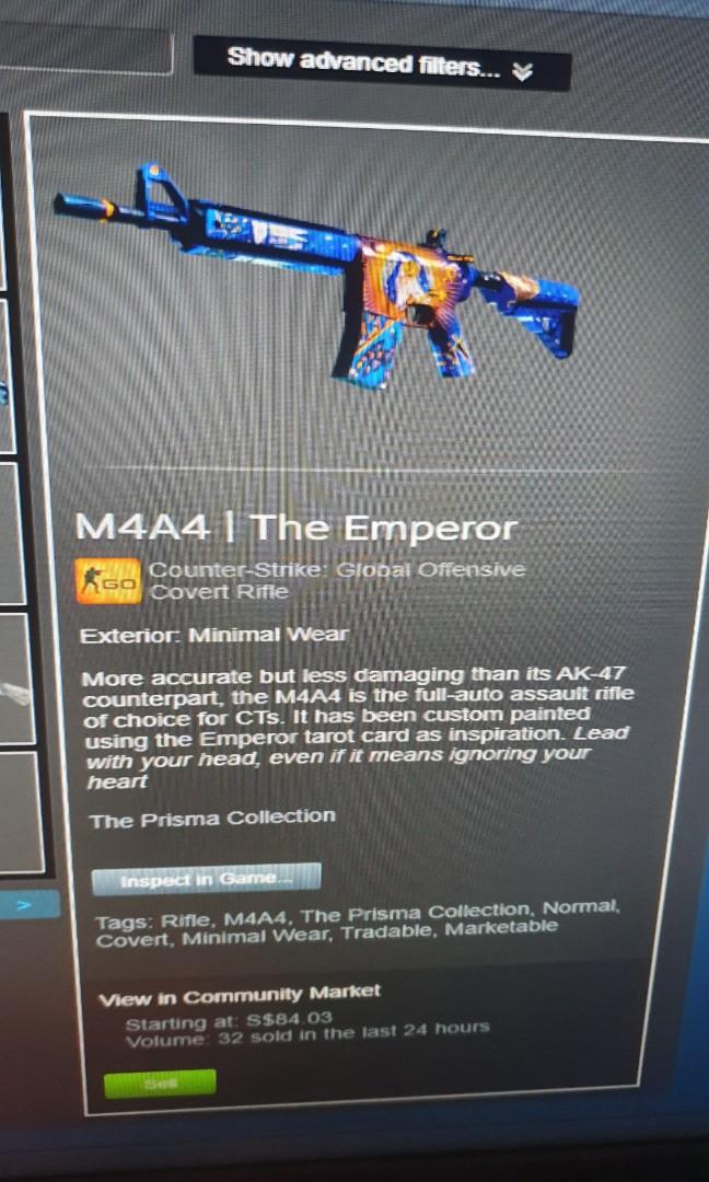 CSGO: M4 EMPEROR MW, Video Gaming, Gaming Accessories, Game Gift Cards ...