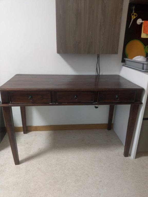 Custom Made Study Table with Drawers 120cm by 60cm, Furniture & Home ...