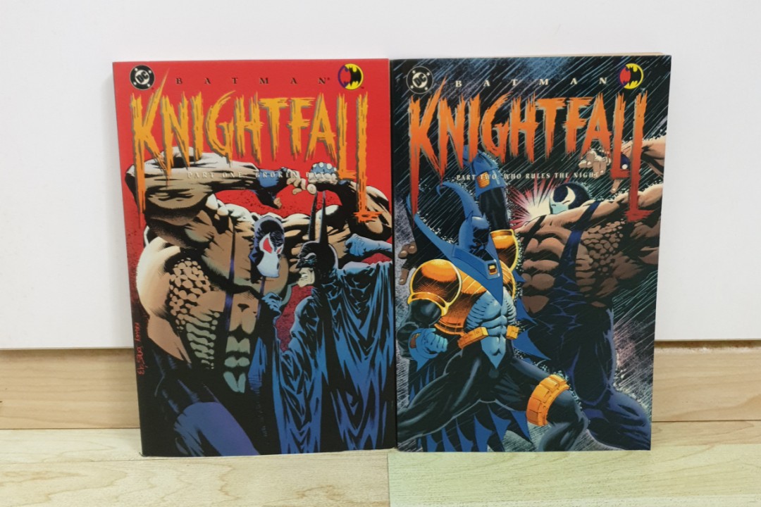 DC Comics Batman Knightfall Volume 1 and 2 First Print Editions ...